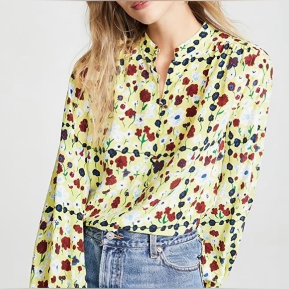 Equipment | Tops | Equipment Femme Silk Floral Blouse Womens Size ...